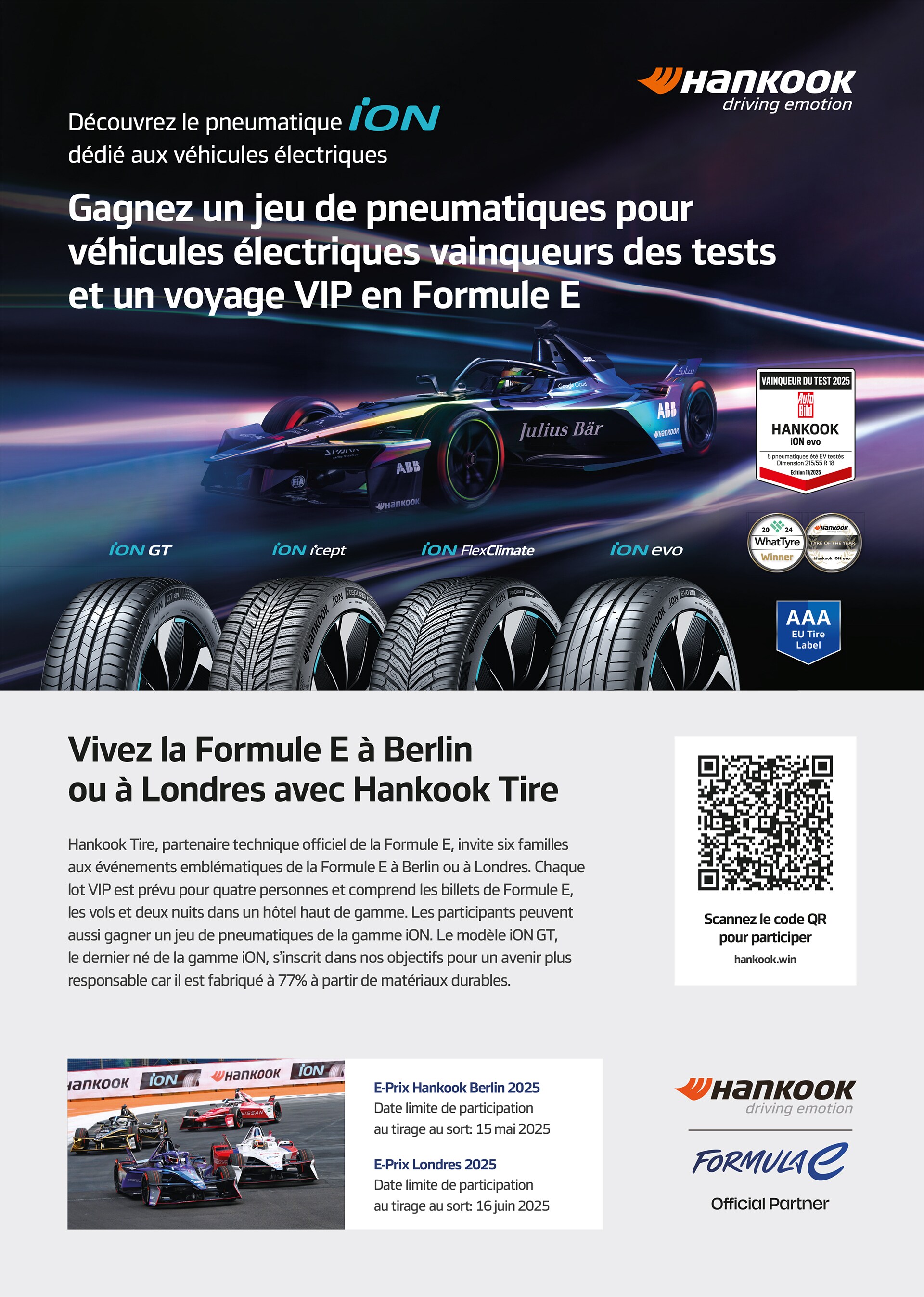 Gagnez un voyage VIP à Londres pour assister à la Formule E | Promotion ...