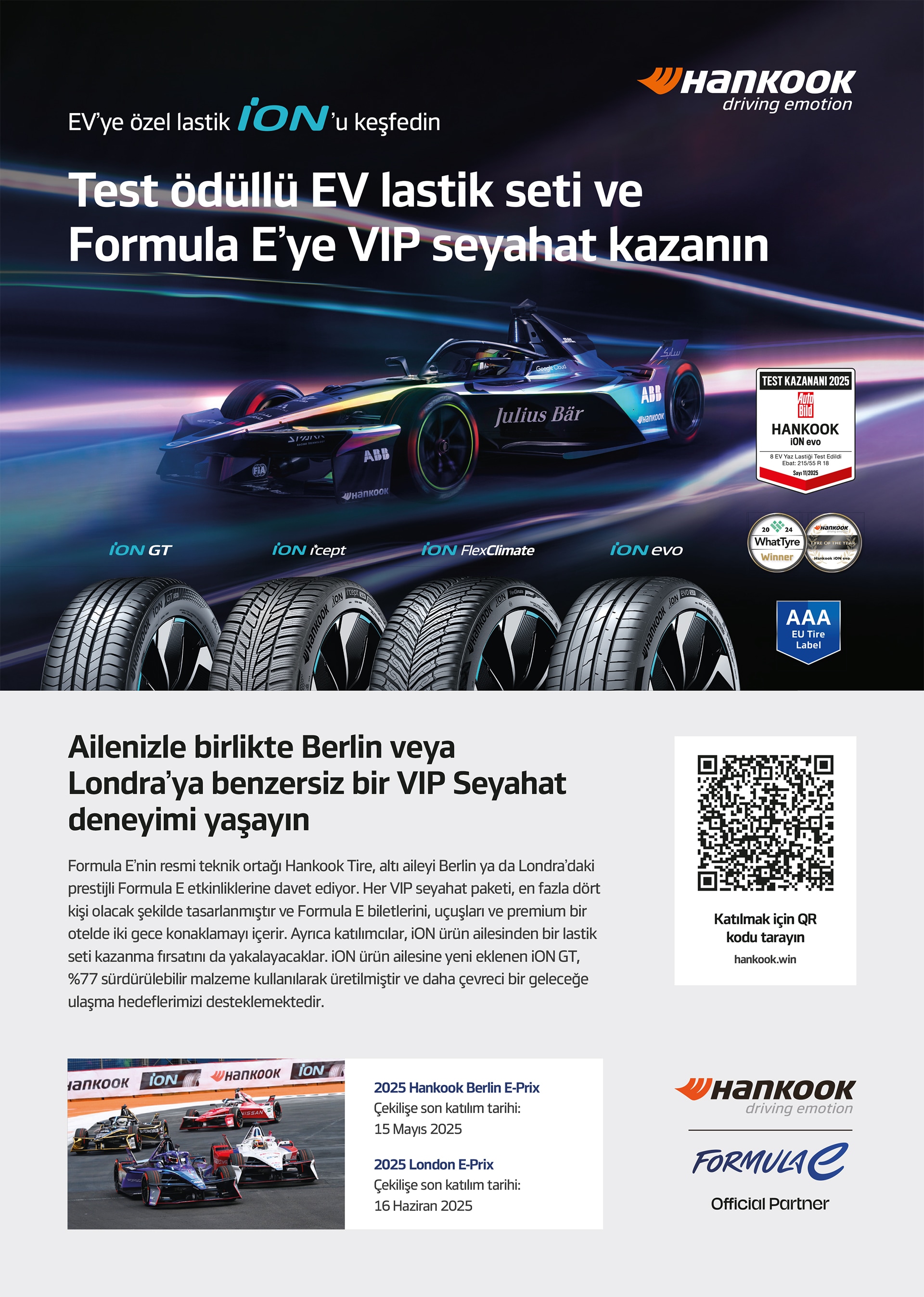 Londra’da gerçekleştirilecek olan Formula E etkinliğine VIP bir seyahat ...